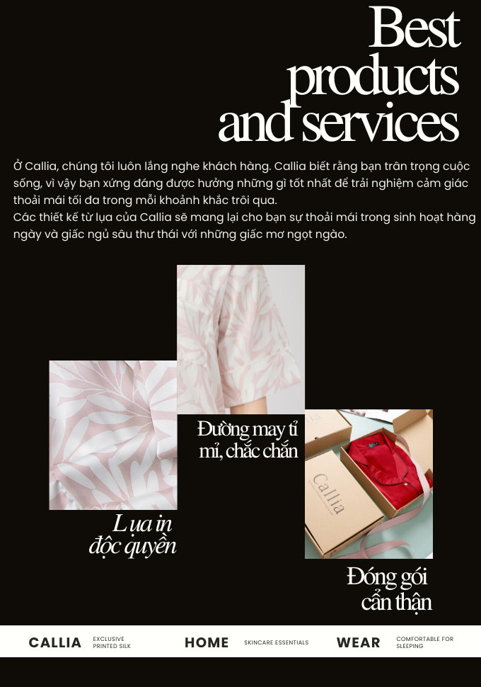 CALLIA HOMEWEAR – Callia.vn