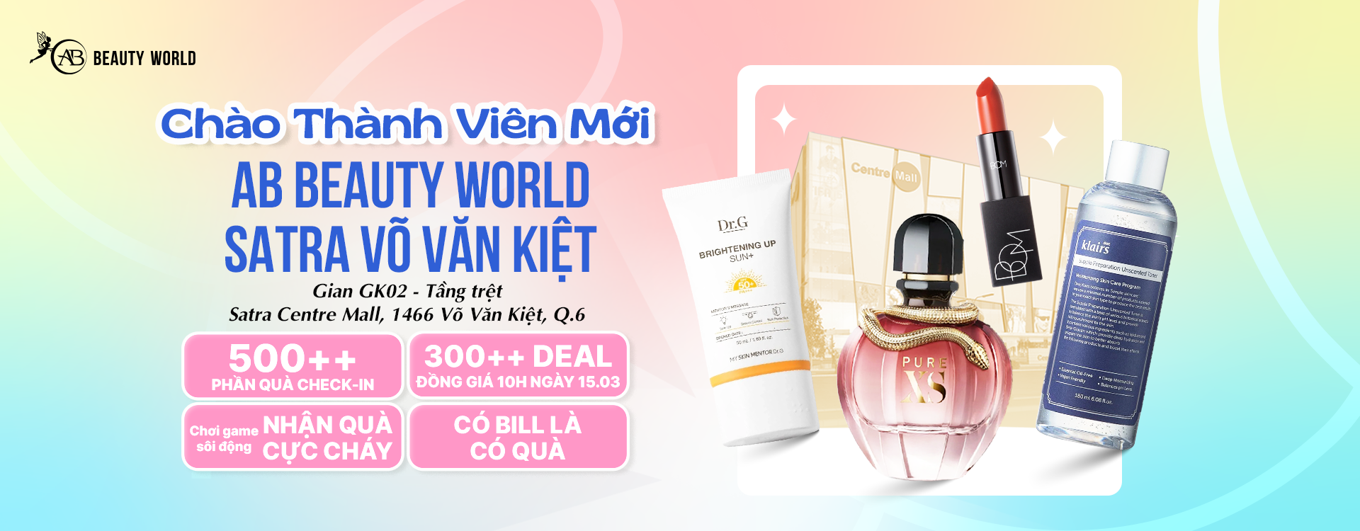 AB BEAUTY WORLD - Chuỗi siêu thị mỹ phẩm gia đình