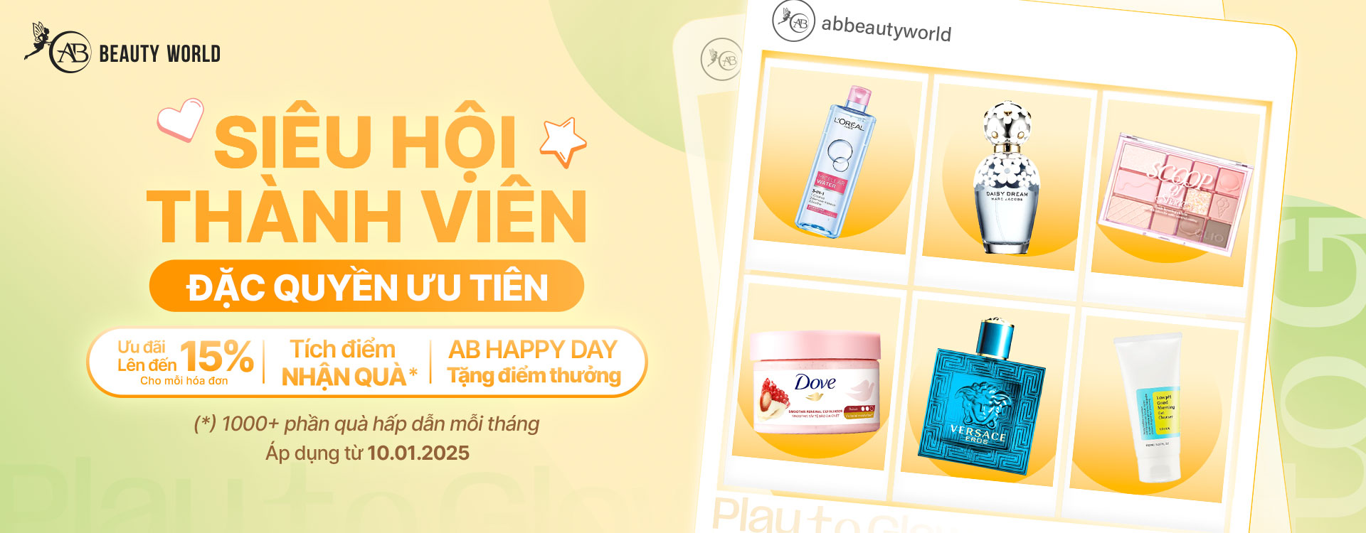 AB BEAUTY WORLD - Chuỗi siêu thị mỹ phẩm gia đình