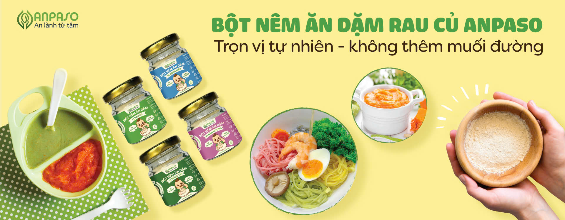 Anpaso - Thực phẩm sạch bảo vệ sự phát triển toàn diện của trẻ