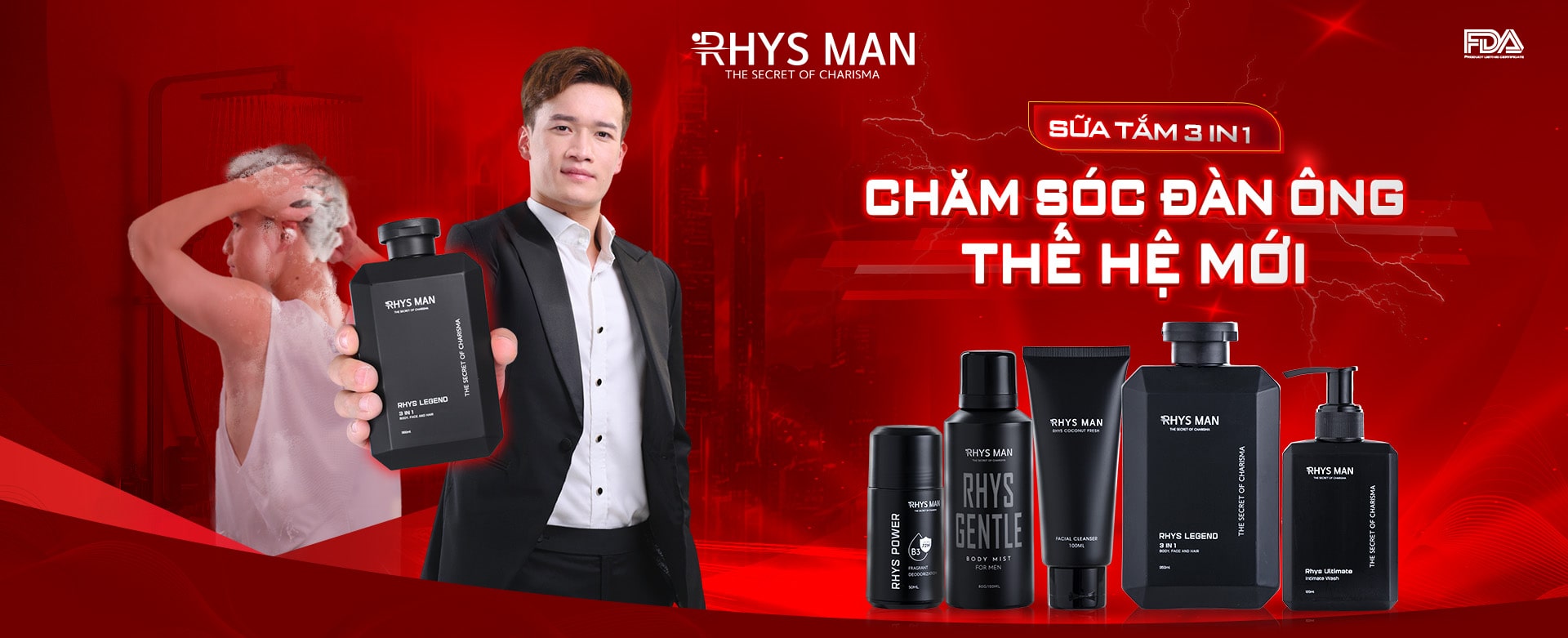 RHYS MAN - Chăm Sóc Đàn Ông Thế Hệ Mới