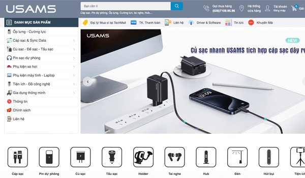 USAMS Vietnam Official - Nhà phân phối độc quyền USAMS tại Việt Nam